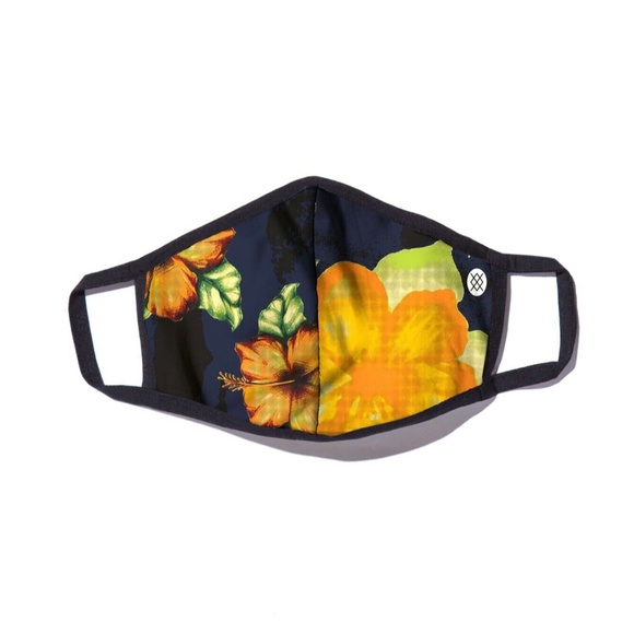 Stance | Accessories | Stance Hibiscus Smear Floral Cloth Face Mask ...